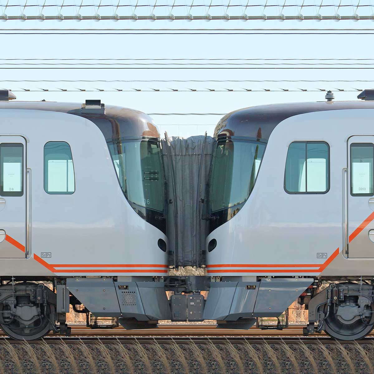 JR東海HC85系D203編成＋D6編成（海側）｜RailFile.jp｜鉄道車両サイドビューの図鑑