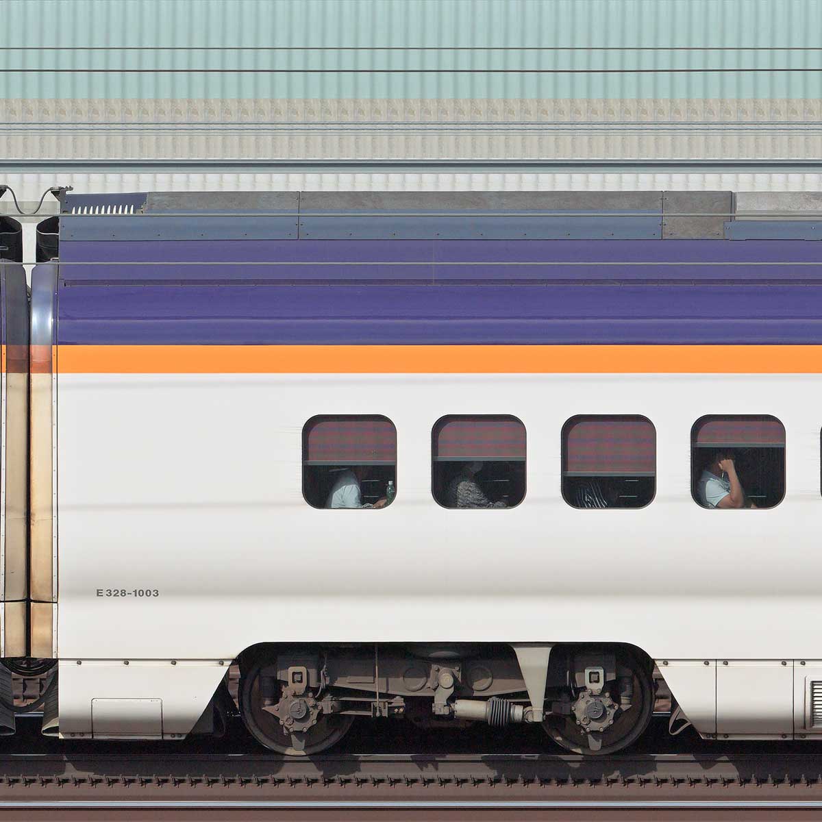 JR東日本E3系E328-1003の側面写真｜RailFile.jp｜鉄道車両サイドビューの図鑑