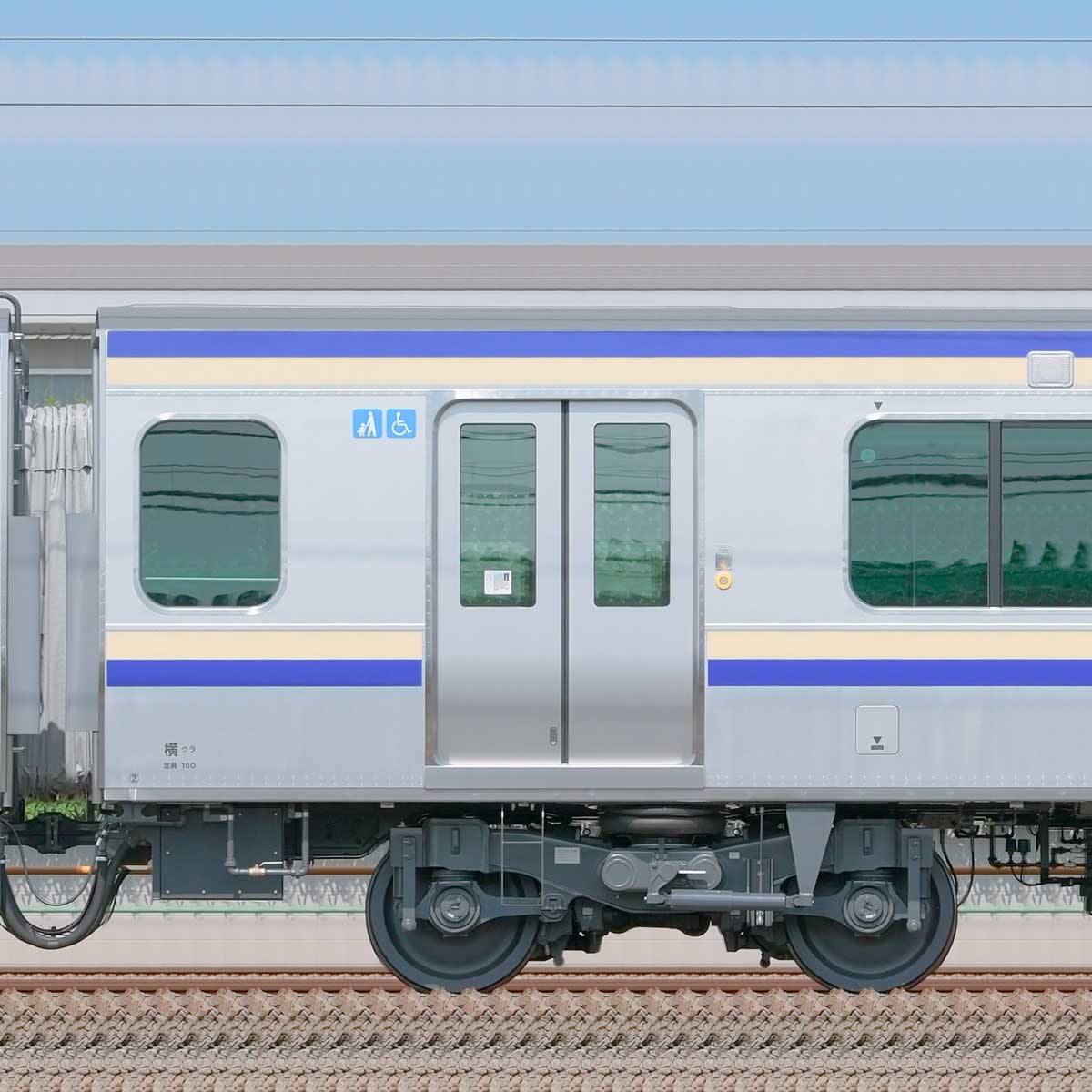 JR東日本E235系1000番台モハE234-1001の側面写真｜RailFile.jp｜鉄道車両サイドビューの図鑑