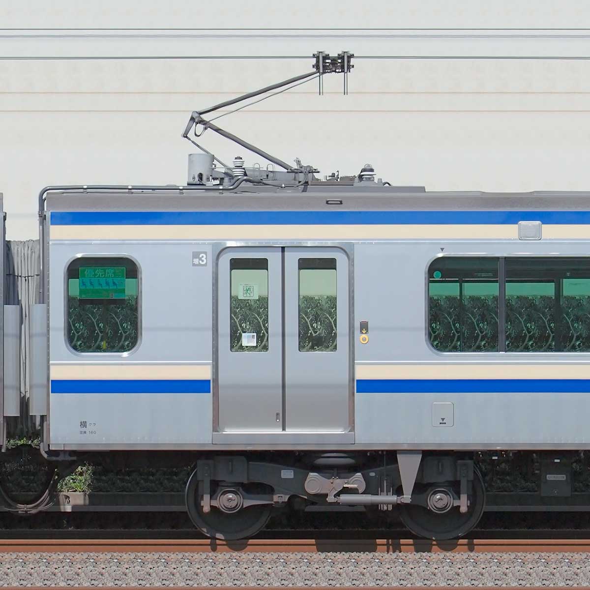 JR東日本E235系1000番台モハE235-1105の側面写真｜RailFile.jp｜鉄道車両サイドビューの図鑑