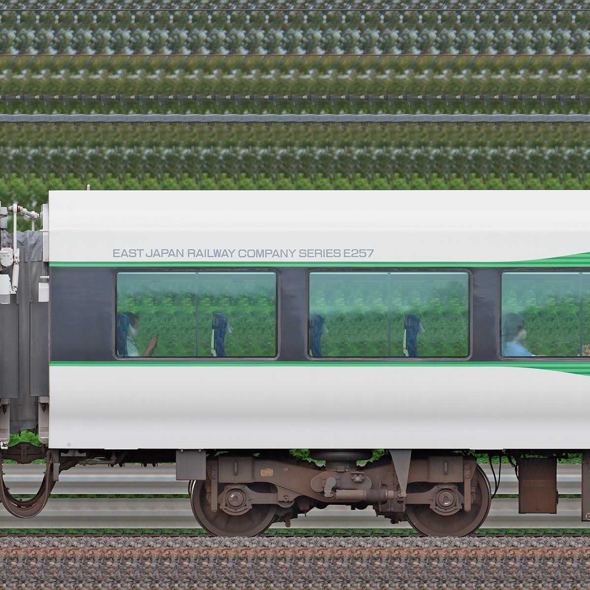 JR東日本E257系モハE256-5511の側面写真｜RailFile.jp｜鉄道車両サイドビューの図鑑