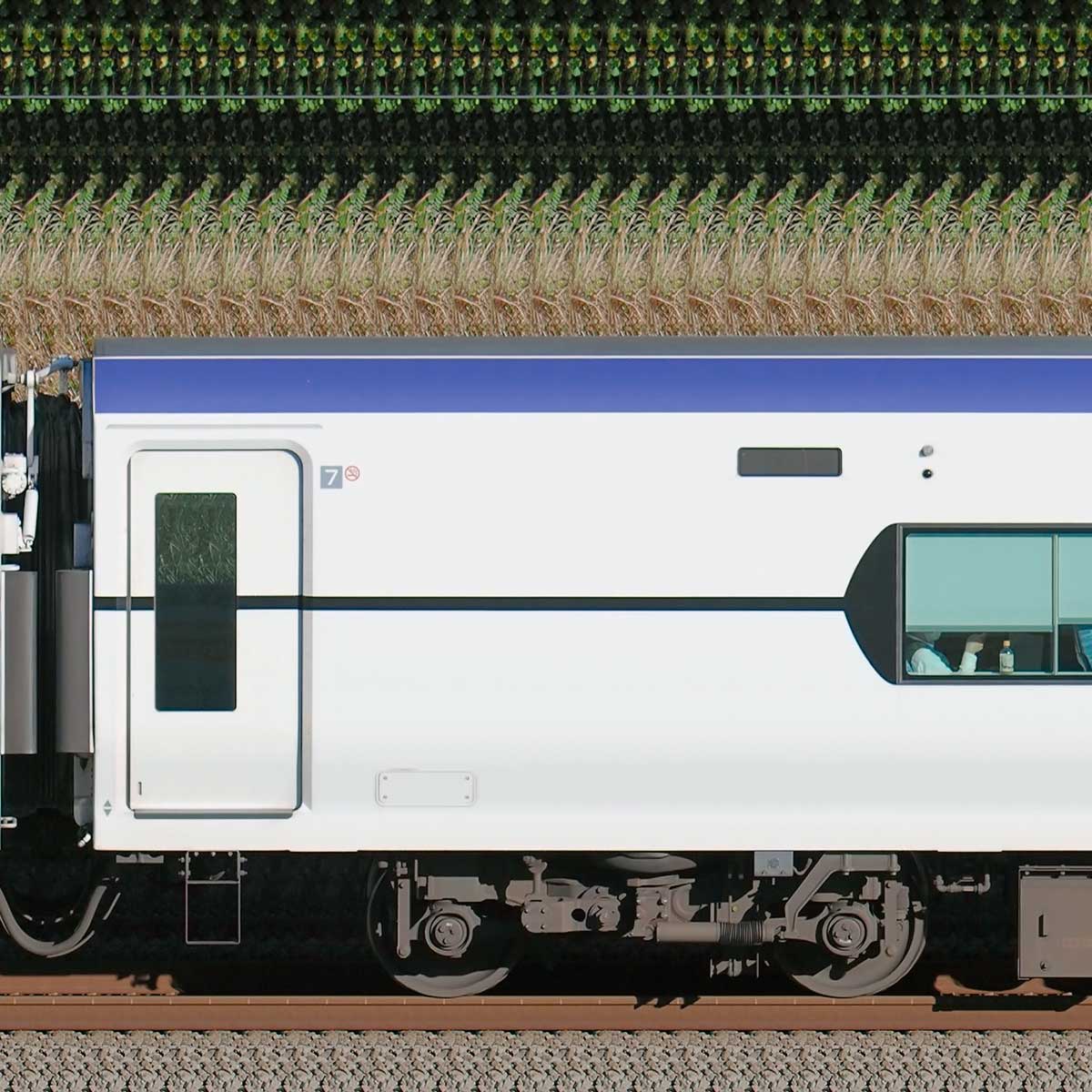 JR東日本E353系モハE353-2002の側面写真｜RailFile.jp｜鉄道車両サイドビューの図鑑