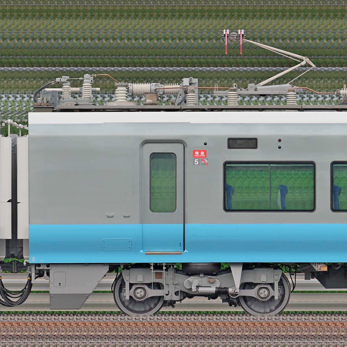 JR東日本E653系モハE653-1003の側面写真｜RailFile.jp｜鉄道車両サイドビューの図鑑