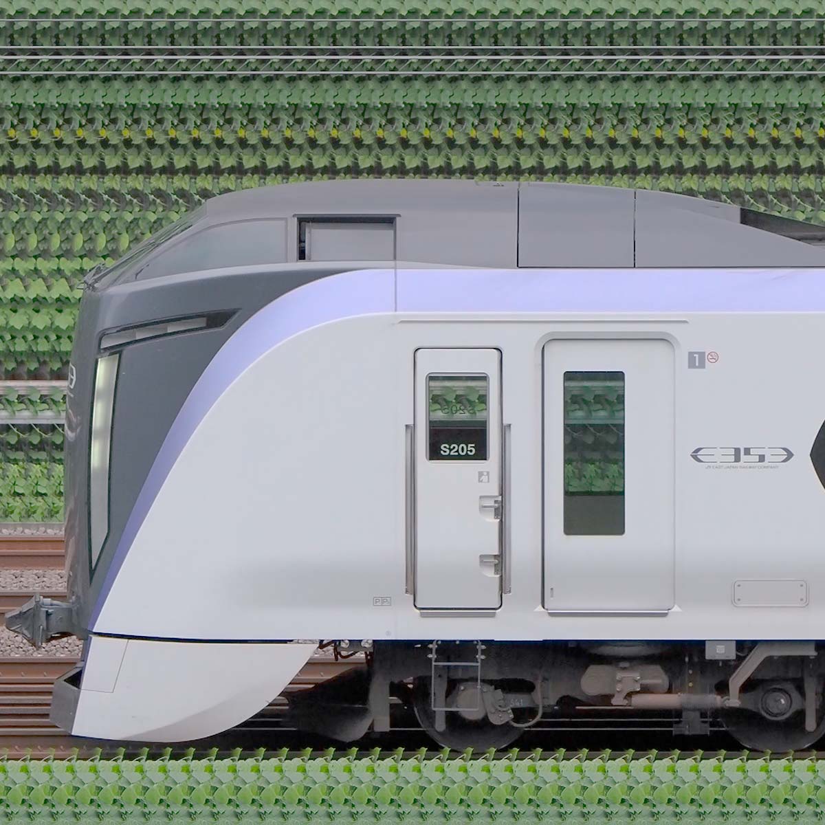 JR東日本E353系クモハE353-5の側面写真｜RailFile.jp｜鉄道車両サイドビューの図鑑