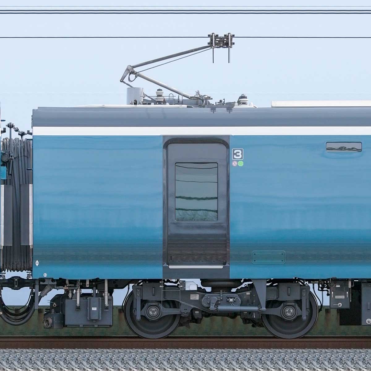 JR東日本E261系「サフィール踊り子」モロE261-101の側面写真｜RailFile.jp｜鉄道車両サイドビューの図鑑