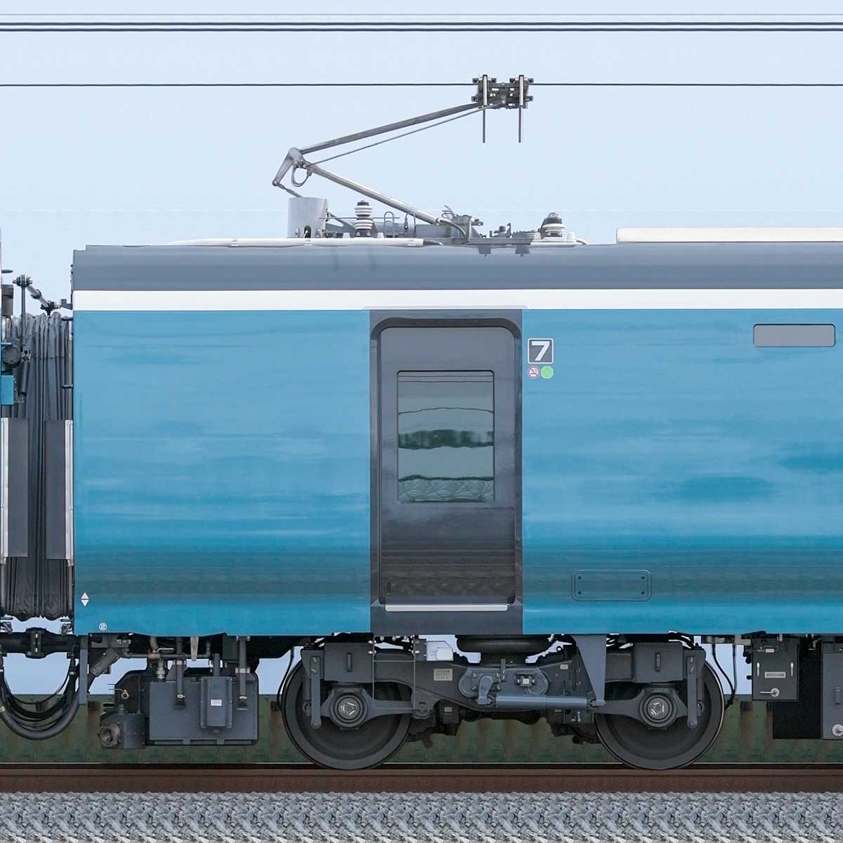 JR東日本E261系「サフィール踊り子」モロE261-201の側面写真｜RailFile.jp｜鉄道車両サイドビューの図鑑