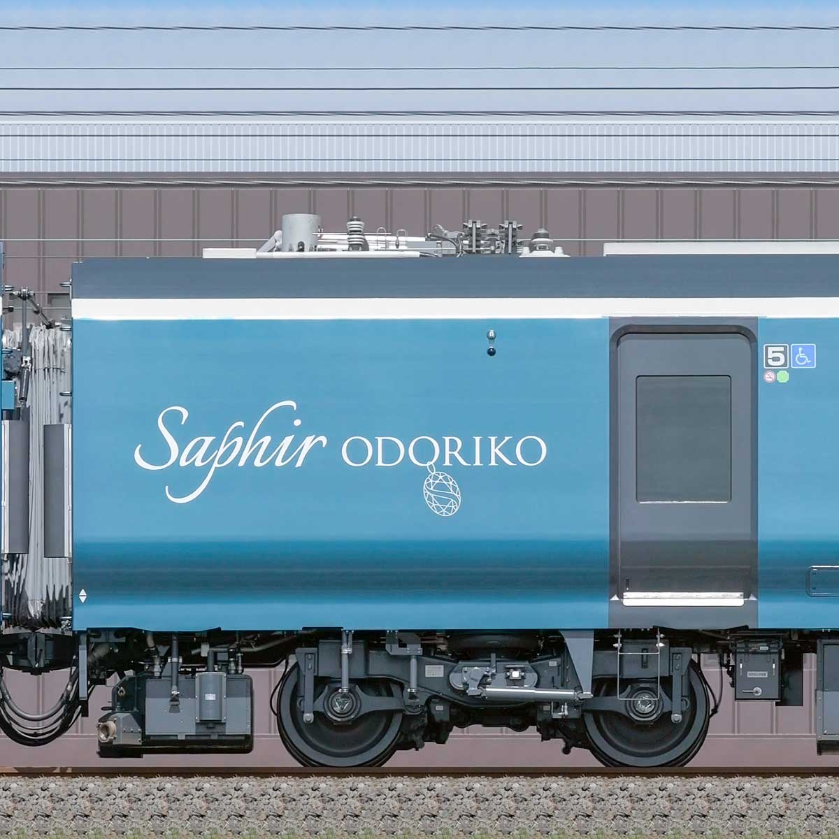 JR東日本E261系「サフィール踊り子」モロE261-2の側面写真｜RailFile.jp｜鉄道車両サイドビューの図鑑