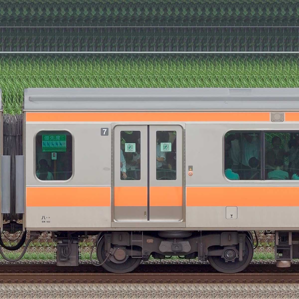 JR東日本E233系サハE233-36（線路設備モニタリング装置搭載車）の側面写真｜RailFile.jp｜鉄道車両サイドビューの図鑑
