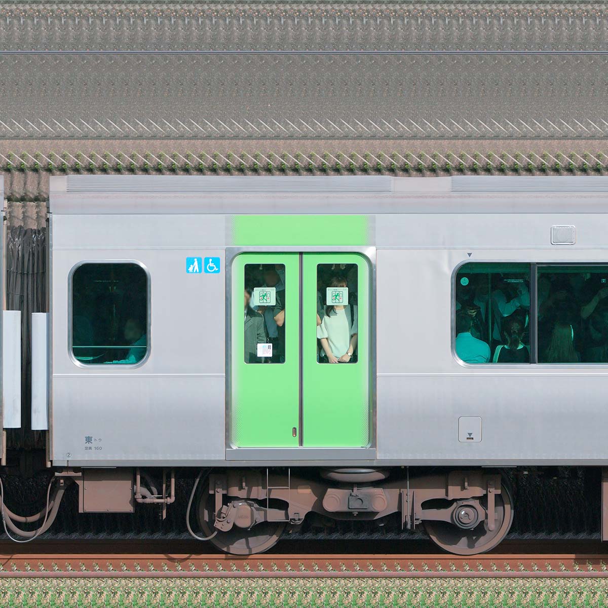 JR東日本E235系サハE234-18（2025年）の側面写真｜RailFile.jp｜鉄道車両サイドビューの図鑑