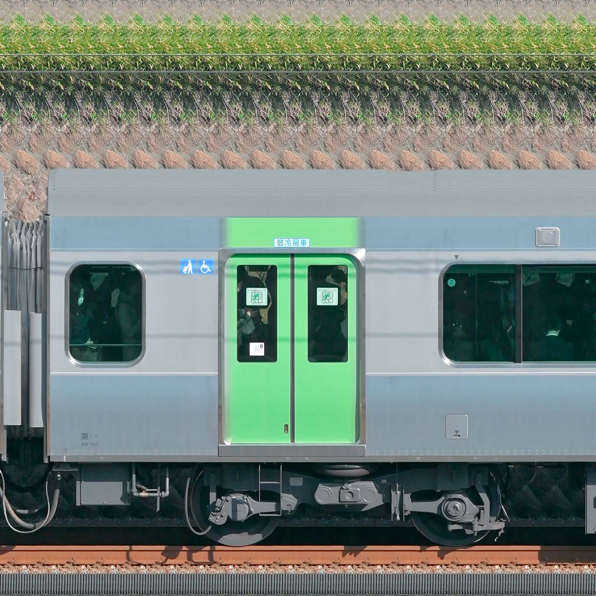 JR東日本E235系サハE235-12の側面写真｜RailFile.jp｜鉄道車両サイドビューの図鑑