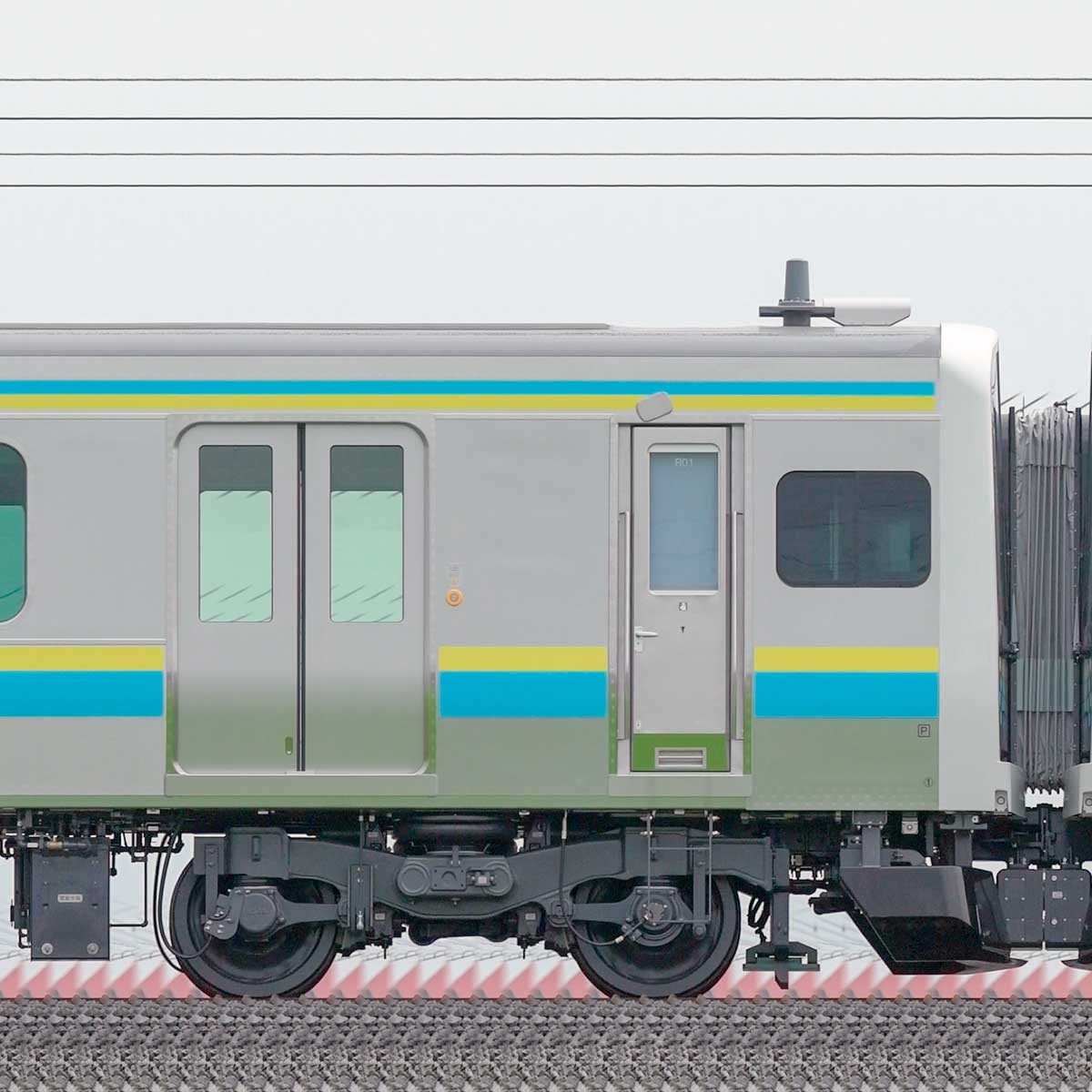JR東日本E131系クハE130-1の側面写真｜RailFile.jp｜鉄道車両サイドビューの図鑑