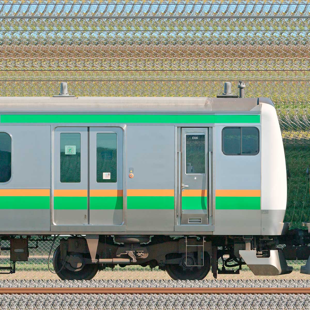 JR東日本E233系3000番台クハE232-3516の側面写真｜RailFile.jp｜鉄道車両サイドビューの図鑑