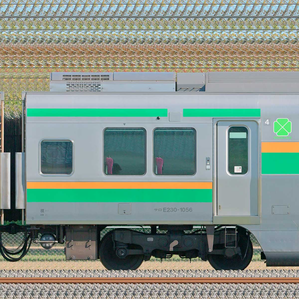 JR東日本E231系サロE230-1056の側面写真｜RailFile.jp｜鉄道車両サイドビューの図鑑
