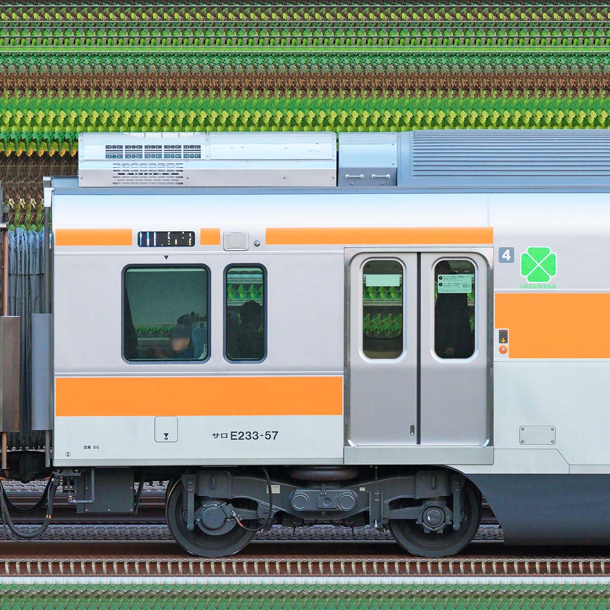 JR東日本E233系サロE233-57の側面写真｜RailFile.jp｜鉄道車両サイドビューの図鑑