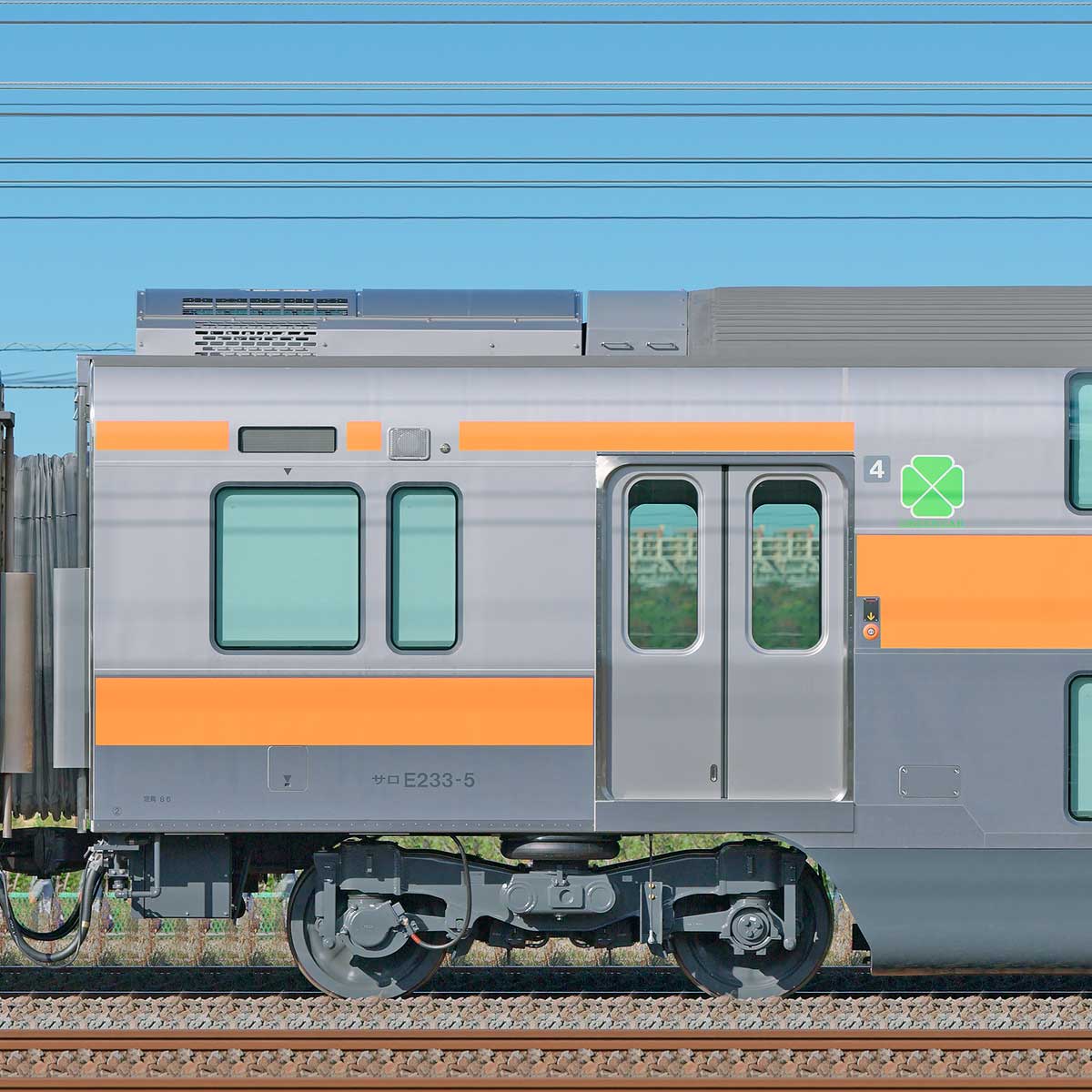 JR東日本E233系サロE233-5の側面写真｜RailFile.jp｜鉄道車両サイドビューの図鑑