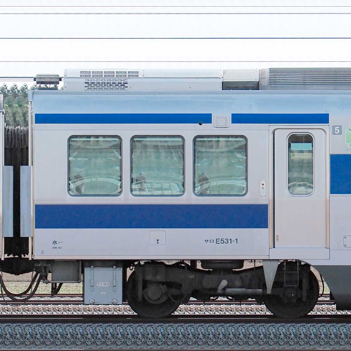 JR東日本E531系サロE531-1の側面写真｜RailFile.jp｜鉄道車両サイドビューの図鑑