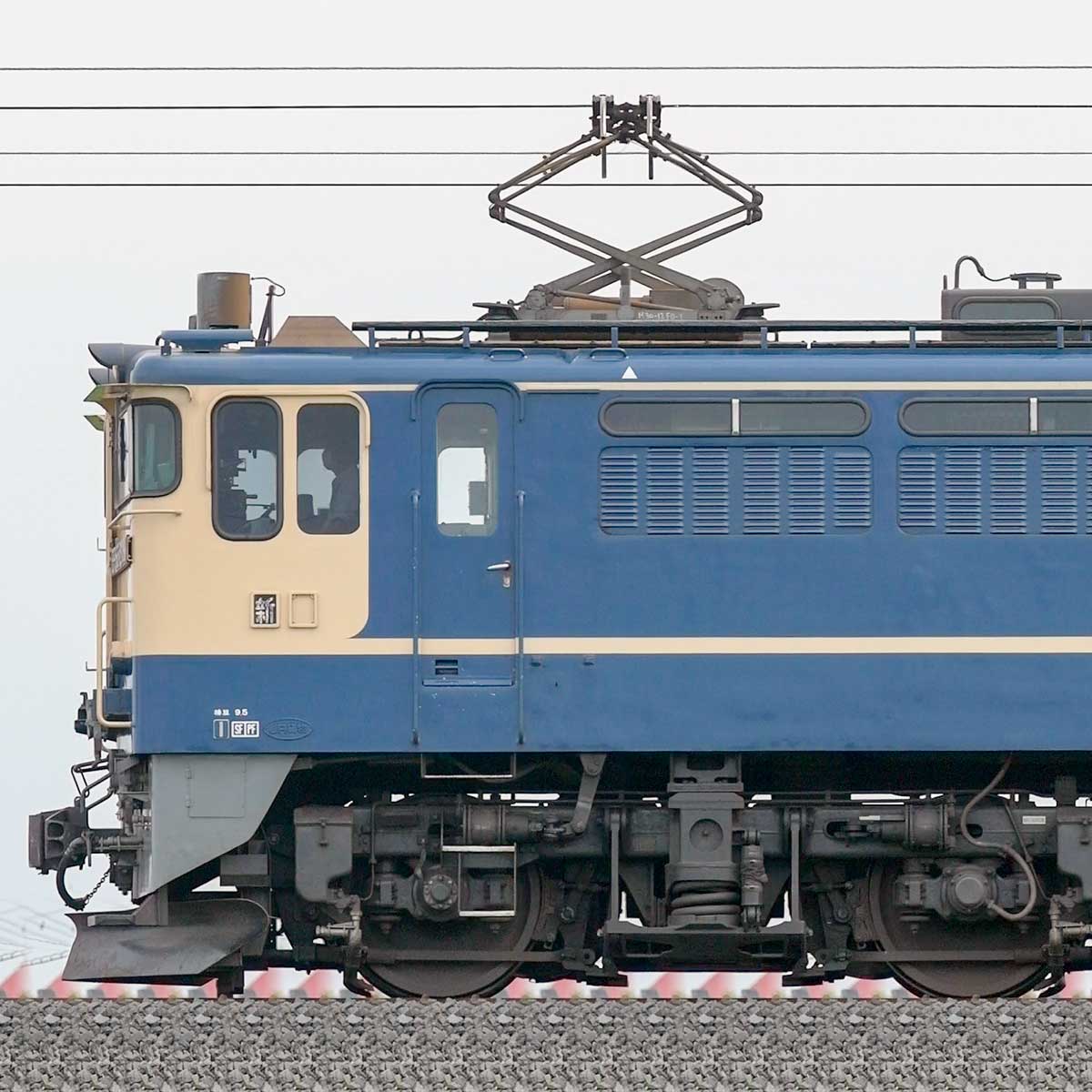 JR貨物EF65 2081+コキ100系2車（配8790列車）｜RailFile.jp｜鉄道車両サイドビューの図鑑