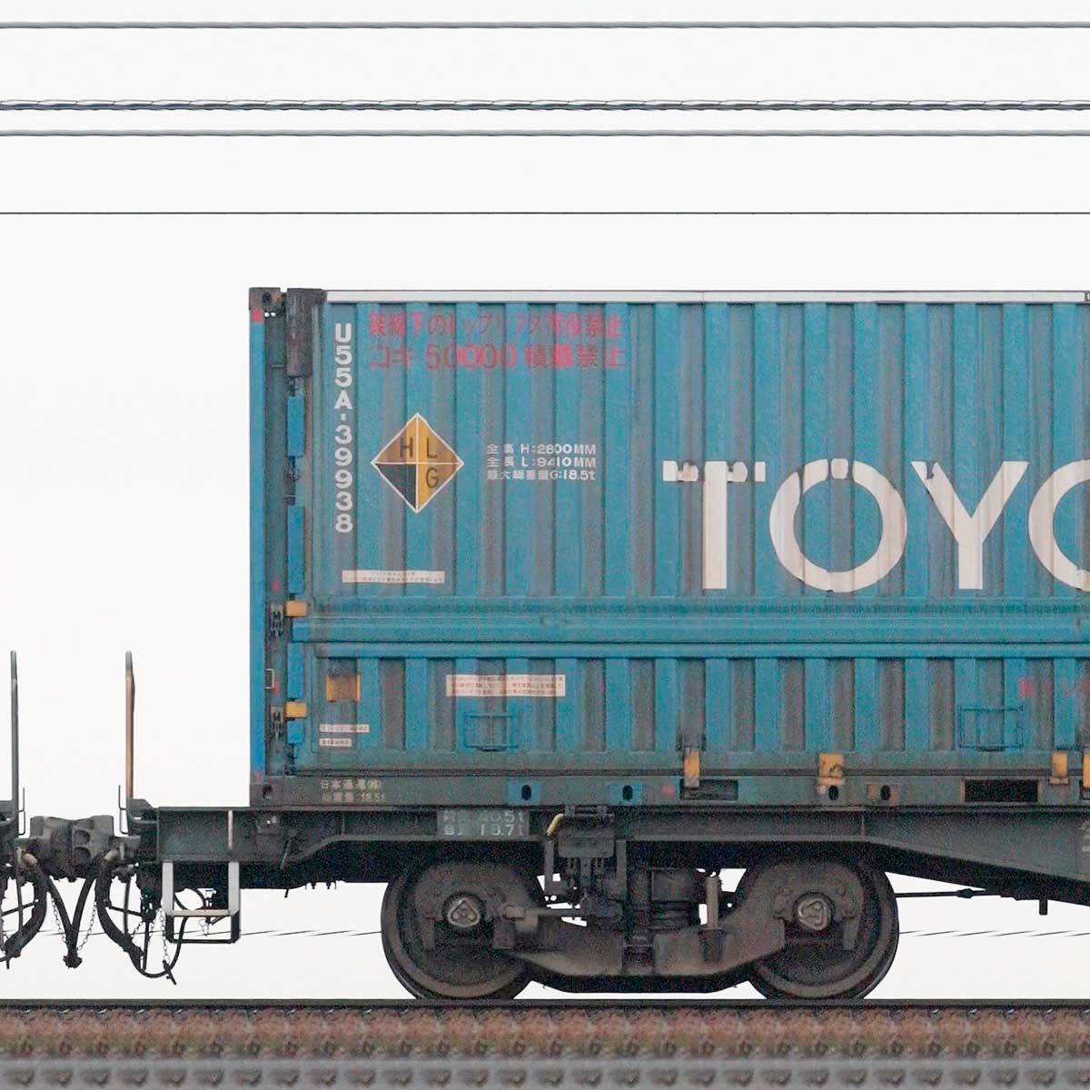 JR貨物コキ100系コキ105-68の側面写真｜RailFile.jp｜鉄道車両サイドビューの図鑑