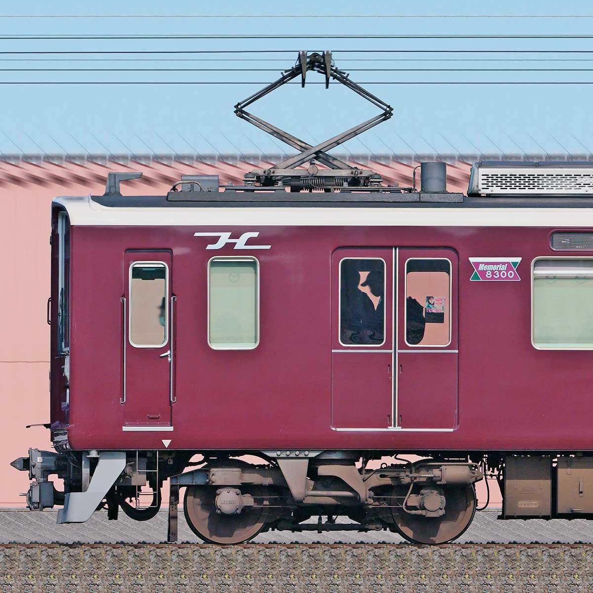 阪急8300系8300編成「Memorial 8300」（東側）｜RailFile.jp｜鉄道車両サイドビューの図鑑