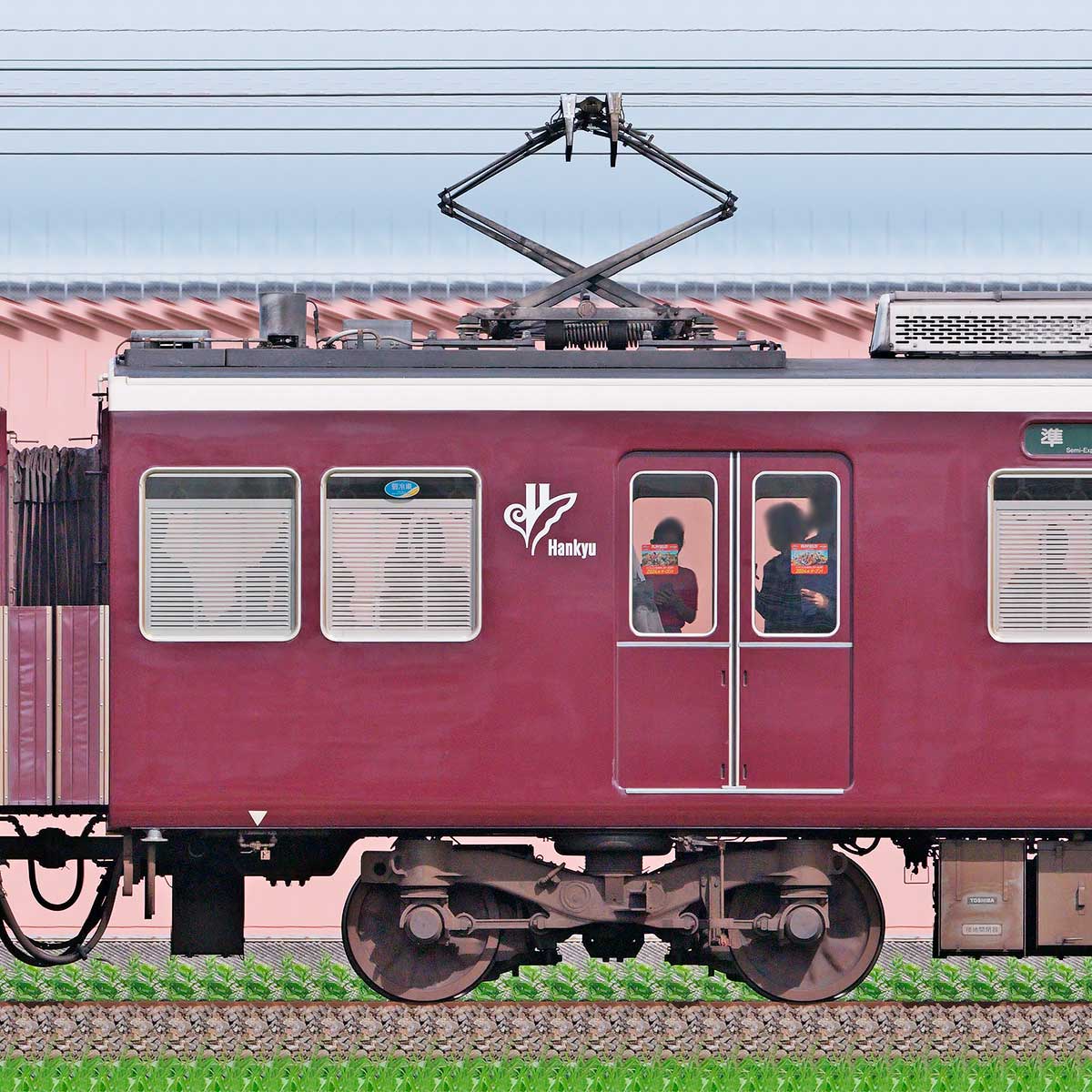 阪急8300系C#8813の側面写真｜RailFile.jp｜鉄道車両サイドビューの図鑑