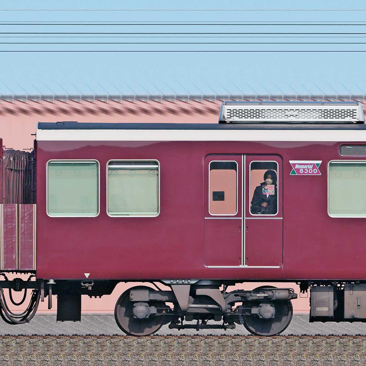 阪急8300系「Memorial 8300」C#8850の側面写真｜RailFile.jp｜鉄道車両サイドビューの図鑑