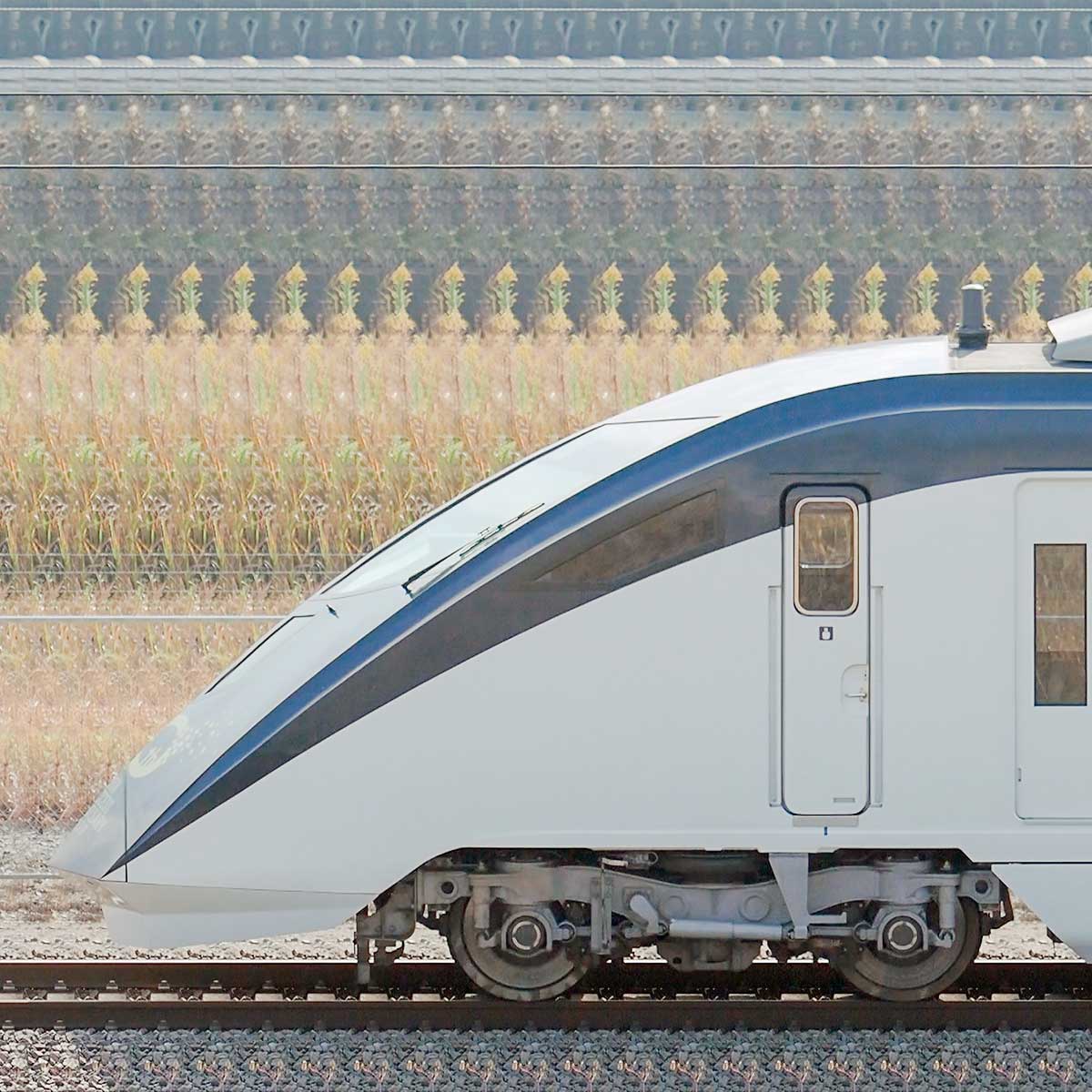 京成AE形AE3編成（成田スカイアクセス開業10周年記念装飾・山側）｜RailFile.jp｜鉄道車両サイドビューの図鑑