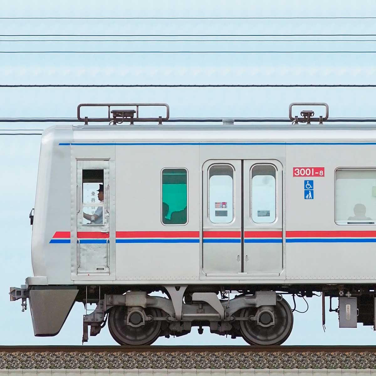 京成3000形(1次車)3001-8の側面写真|RailFile.jp|鉄道車両 京成3000形(1次車)3001-8の側面写真|RailFile.jp|鉄道車両