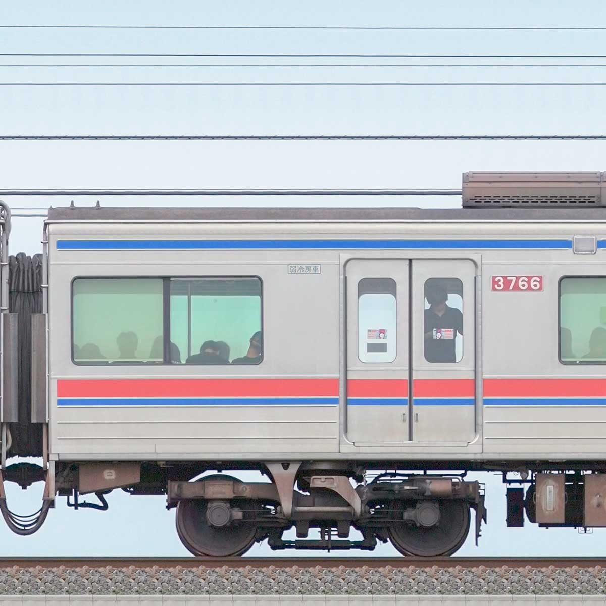 京成3700形（3次車）3766の側面写真｜RailFile.jp｜鉄道車両サイドビューの図鑑