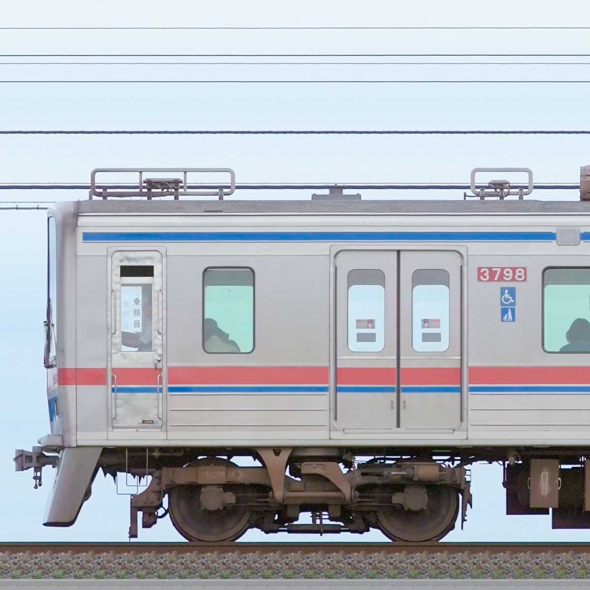京成3700形（4次車）3798の側面写真｜RailFile.jp｜鉄道車両サイドビューの図鑑