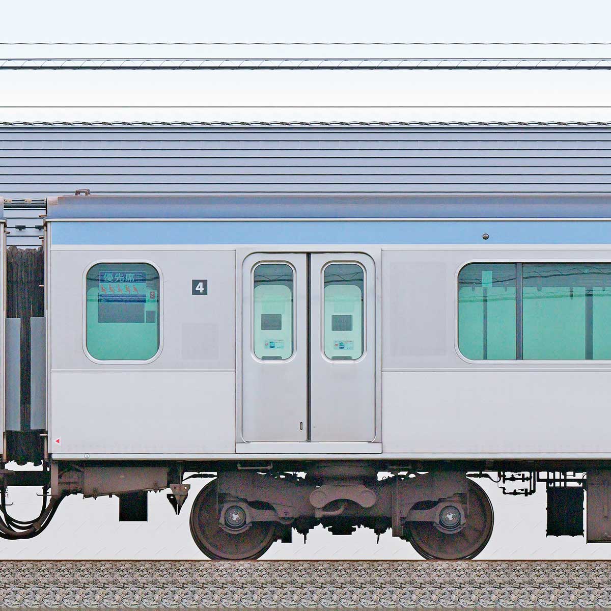 横浜高速鉄道Y500系サハY567の側面写真｜RailFile.jp｜鉄道車両サイドビューの図鑑