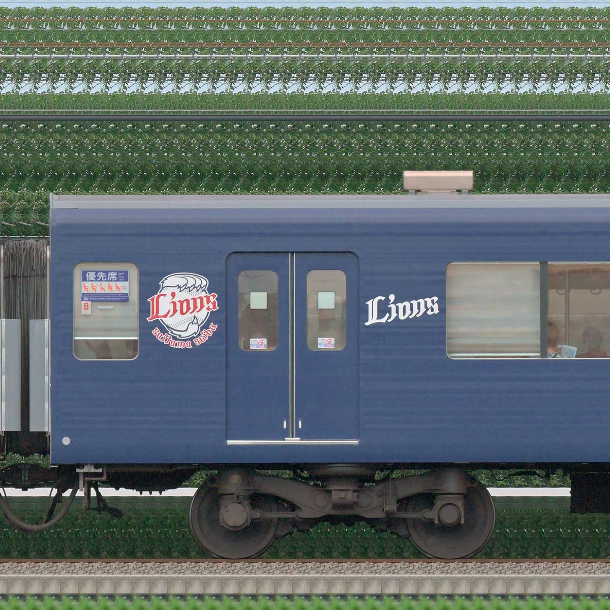 西武20000系サハ20604（三代目「L-train」2023年）の側面写真｜RailFile.jp｜鉄道車両サイドビューの図鑑