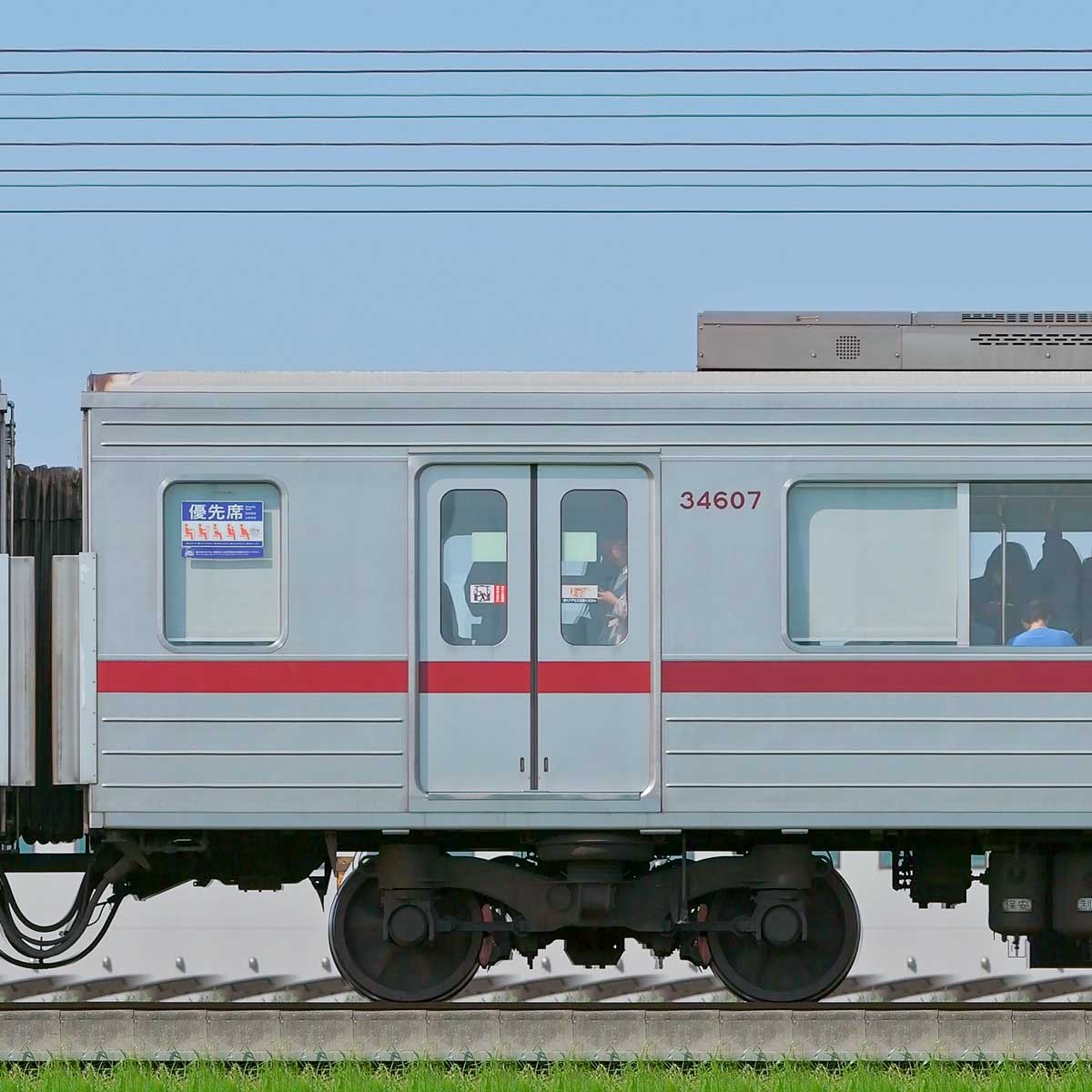 東武30000系サハ34607の側面写真|railfile Jp|鉄道車両サイドビューの図鑑