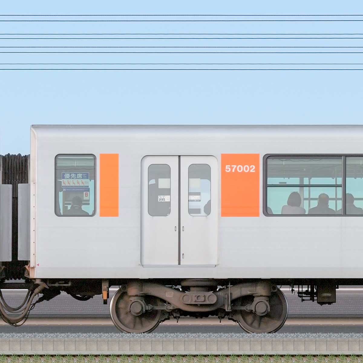 東武50000型サハ57002の側面写真｜RailFile.jp｜鉄道車両サイドビューの図鑑