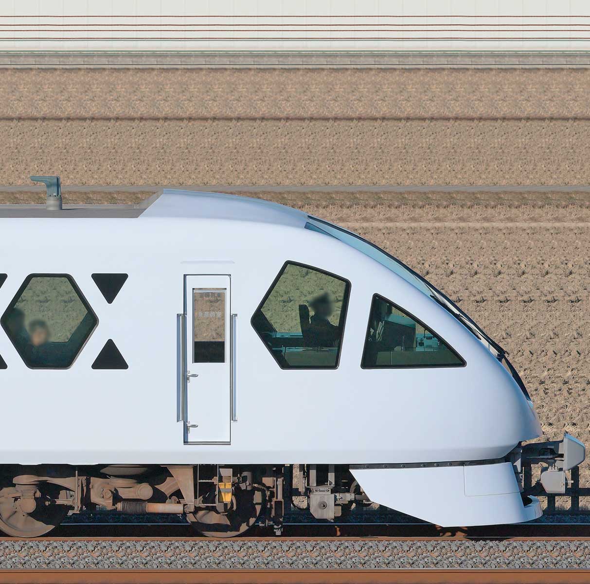 東武N100系「スペーシアX」クハN101-6の側面写真｜RailFile.jp｜鉄道車両サイドビューの図鑑