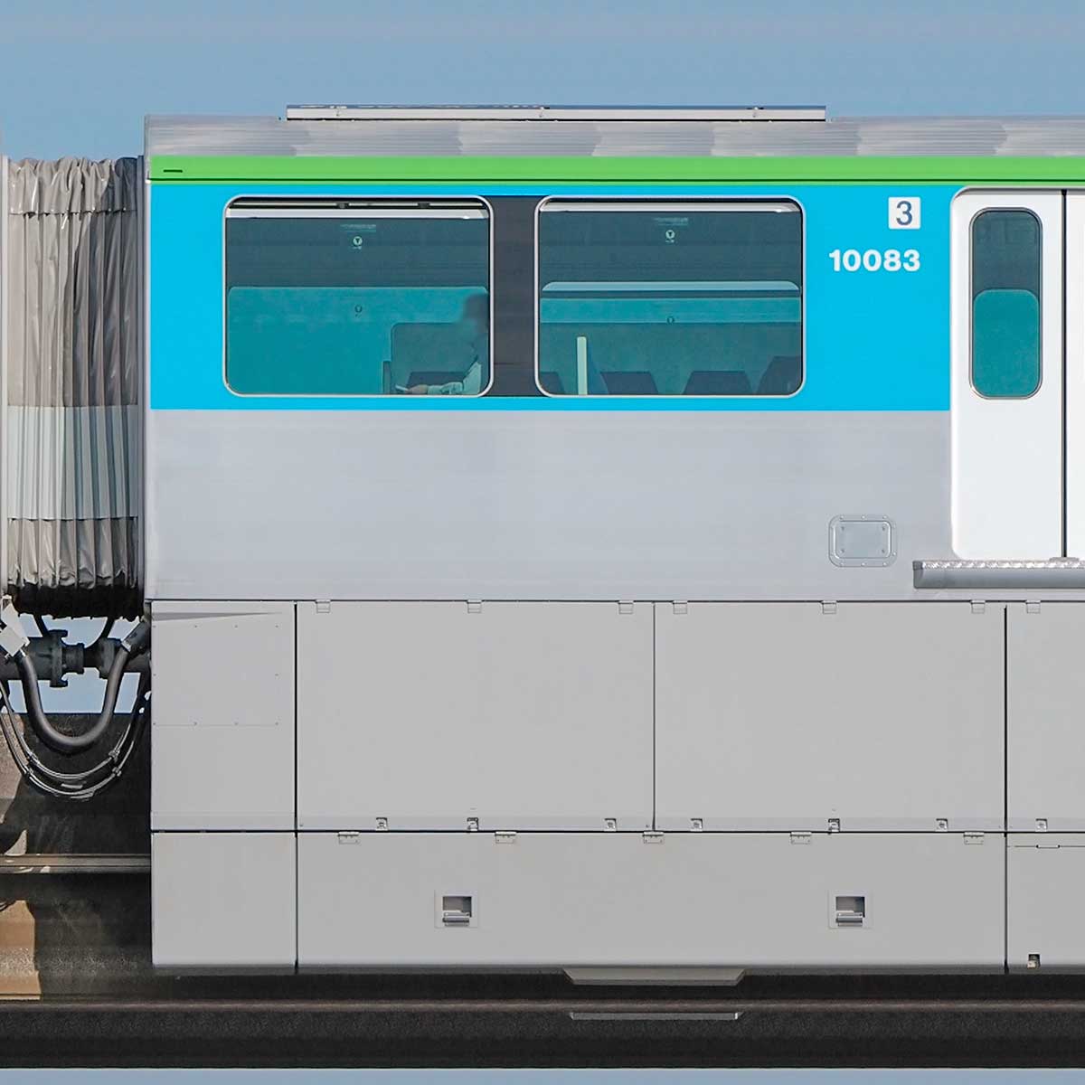 東京モノレール10000形10083の側面写真｜RailFile.jp｜鉄道車両サイドビューの図鑑