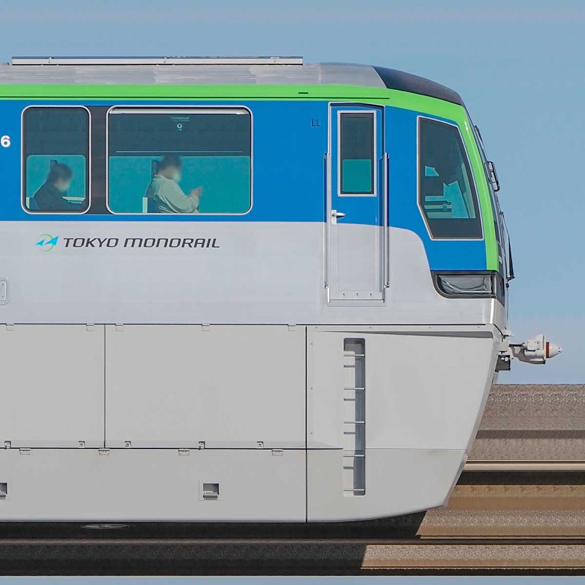 東京モノレール10000形10086の側面写真｜RailFile.jp｜鉄道車両サイドビューの図鑑