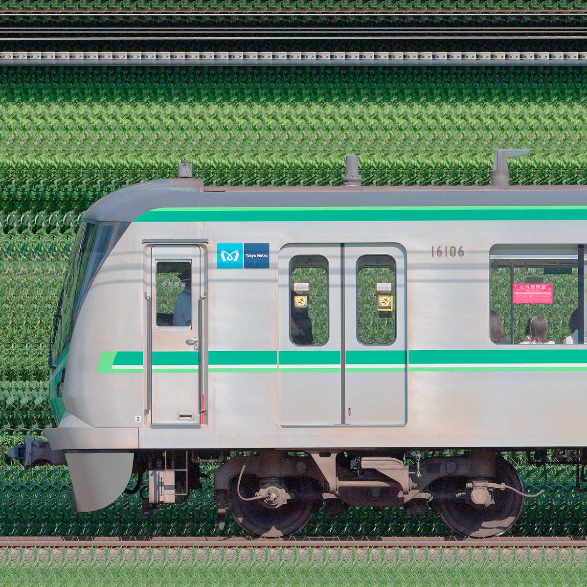 東京メトロ16000系16106の側面写真｜RailFile.jp｜鉄道車両サイドビューの図鑑